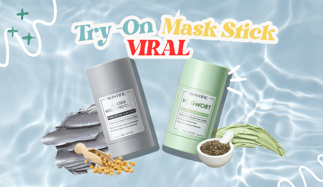 Duo Mini SKINTIFIC Masker Stick: Alaska Volcano Clay vs Mugwort — Nona ...